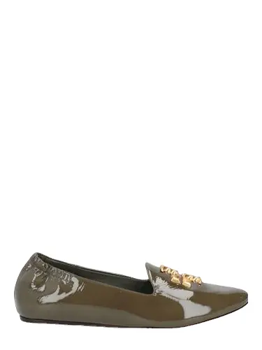 Tory Burch Leather Loafers - Green