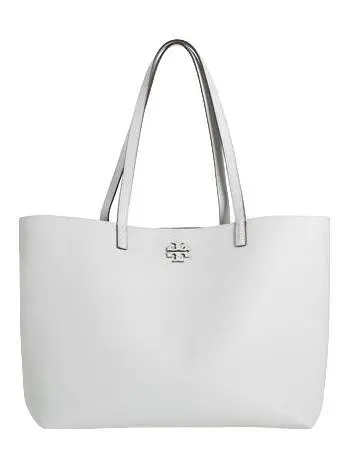 Tory Burch Pebbled-leather Shopper - Light Grey