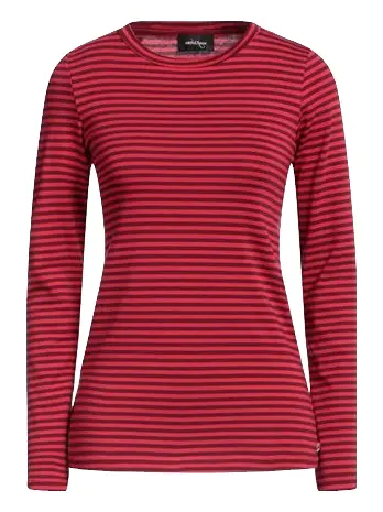 OTTOD'AME Printed Striped T-shirt - Red