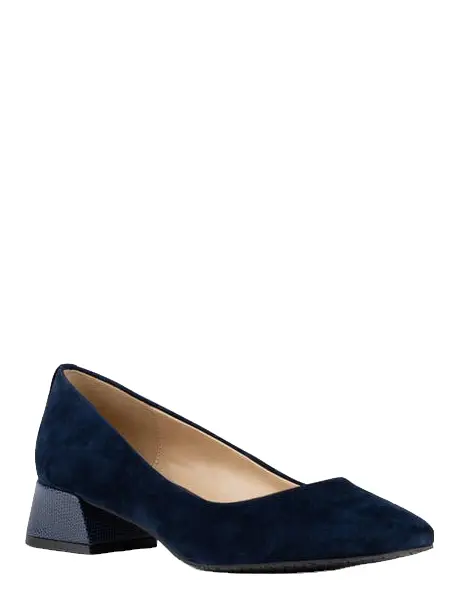 NYDJ Teddie Square Toe Pump - Navy
