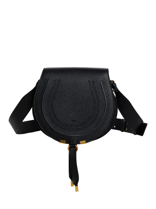 Chloé Large Marcie Leather Crossbody Bag - 001 Black