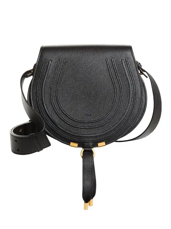 Chloé Large Marcie Leather Crossbody Bag - 001 Black