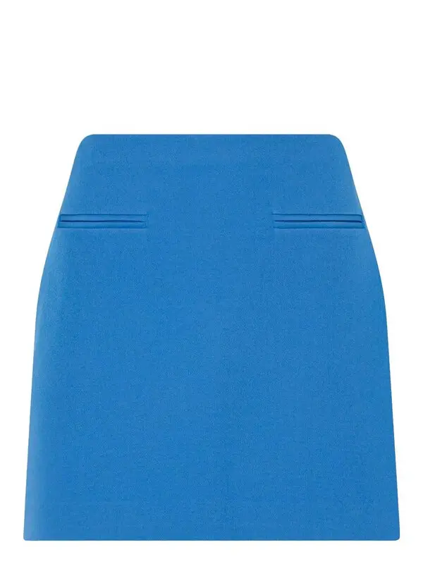 MILLY Lizzy Cady Mini Skirt - Classic Blue