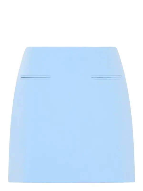 MILLY Lizzy Cady Mini Skirt - Light Blue