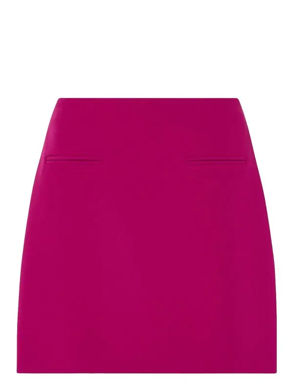 MILLY Lizzy Cady Mini Skirt - Plum