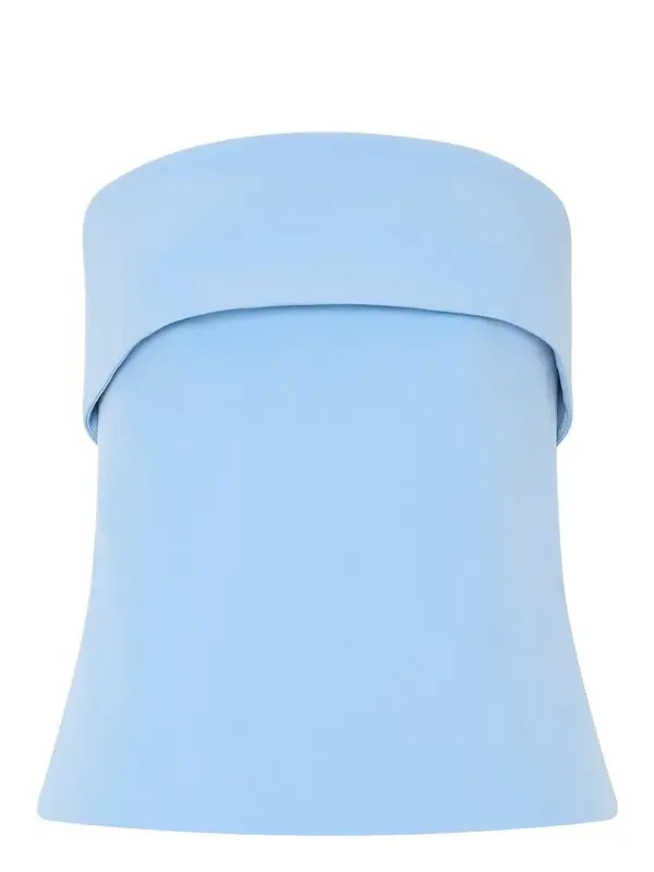 MILLY Tuala Cady Sleeveless Top - Light Blue