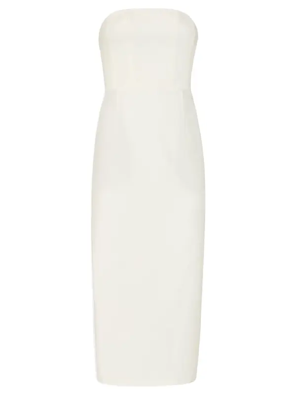 MILLY Traci Cady Midi Dress - Ecru