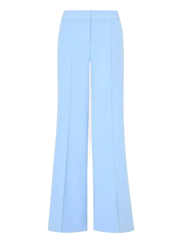 MILLY Nash Cady Wide Leg Pants - Light Blue