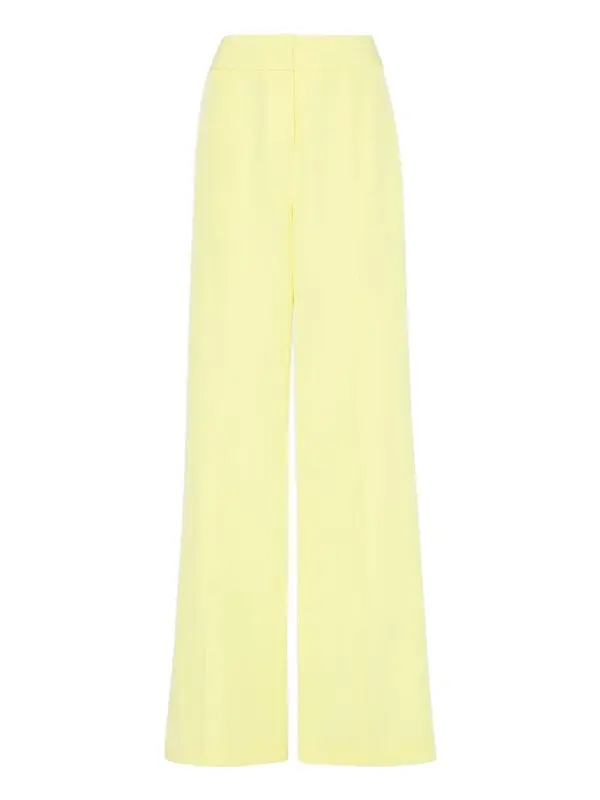 MILLY Nash Cady Wide Leg Pants - Yellow