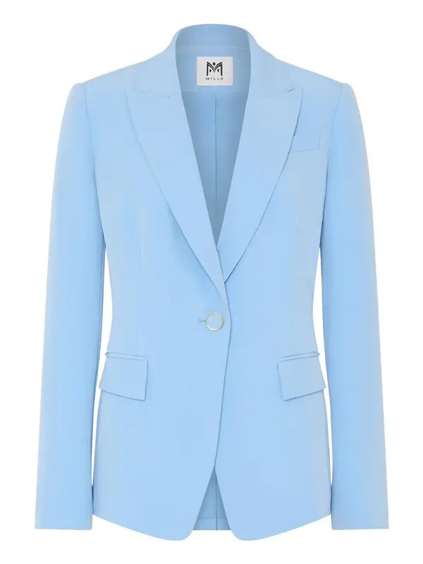 MILLY Avery Cady Blazer - Light Blue