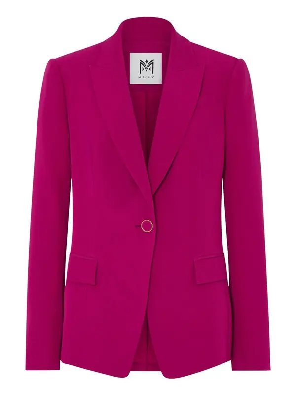 MILLY Avery Cady Blazer - Plum