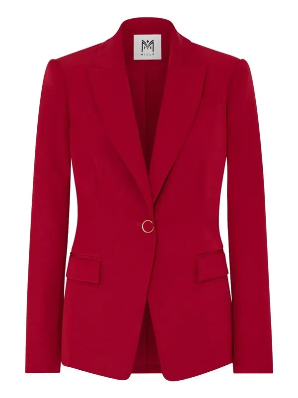 MILLY Avery Cady Blazer - Wine
