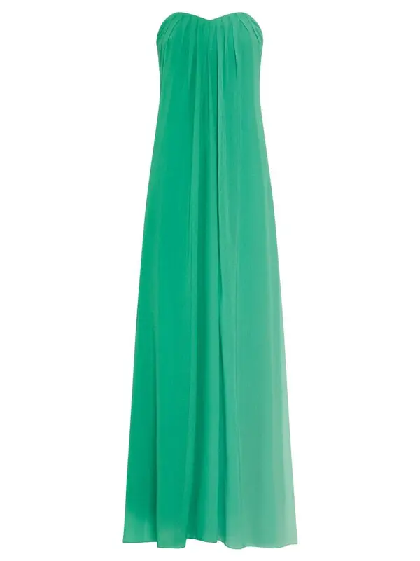MILLY Strapless Maxi Dress - Green