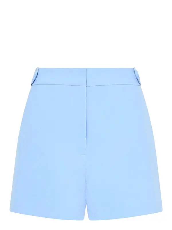 MILLY Aria Cady Button Shorts - Light Blue