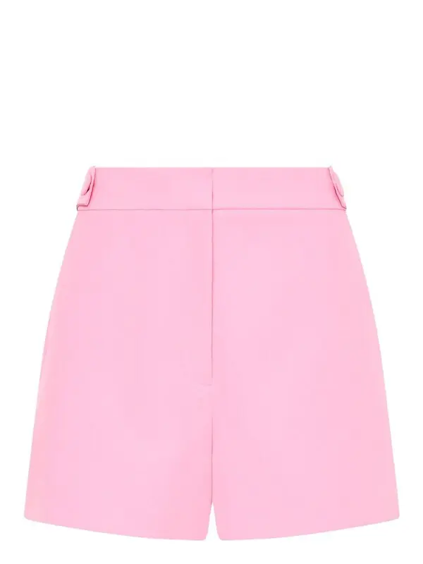 MILLY Aria Cady Button Shorts - Pink