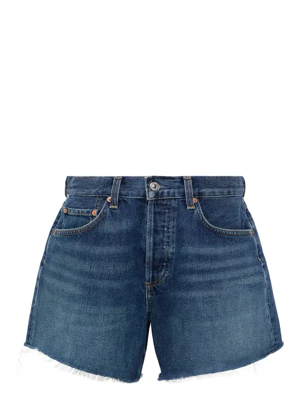 Citizens Of Humanity Annabelle High-rise Denim Shorts - Blue