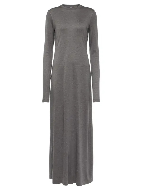 TOTÊME Jersey Maxi Dress - Grey