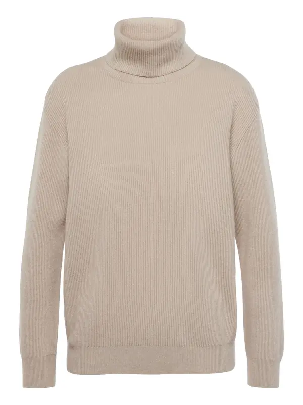 Brunello Cucinelli Cashmere Turtleneck Sweater - Neutrals
