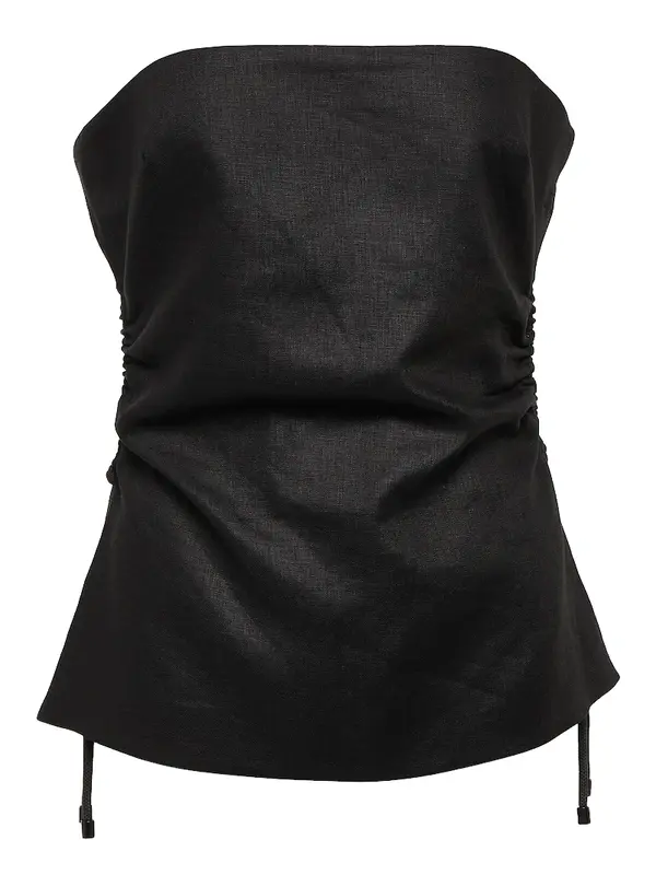Sir The Label Josefina Strapless Top - Black
