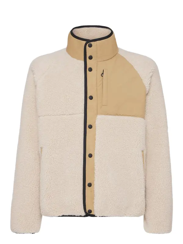 Loro Piana Cashmere And Silk Fleece Jacket - Beige