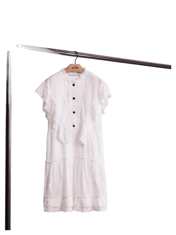 COACH Restored Broderie Anglaise Dress - Off White