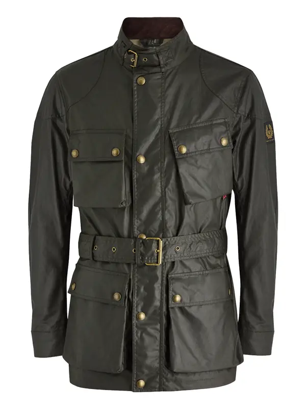 Belstaff Trialmaster Waxed Cotton Jacket - Khaki
