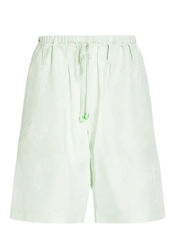 Alexander Wang Satin-jacquard Shorts - Mint