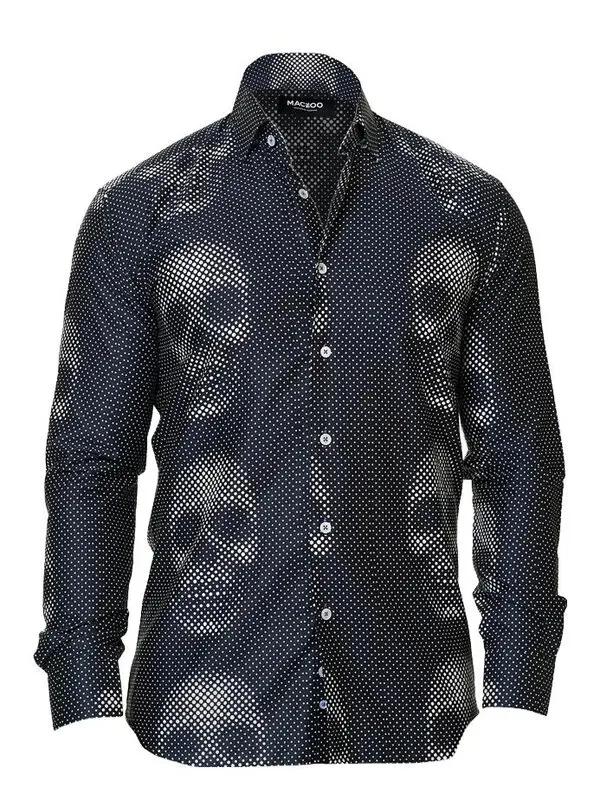 MACEOO Luxor Funky Skull Shirt - Black