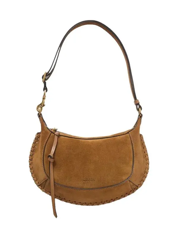MARANT ETOILE Oskan Moon Suede Shoulder Bag - Brown