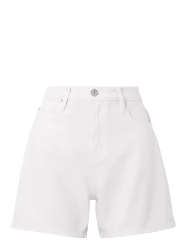 FRAME Easy Denim Shorts - White