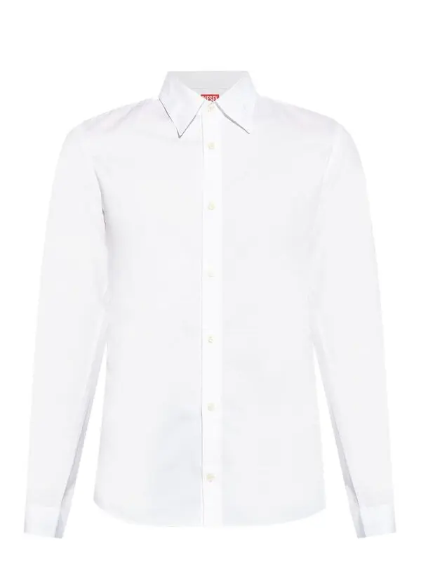 DIESEL® S-fitty-a Long-sleeve Shirt - White
