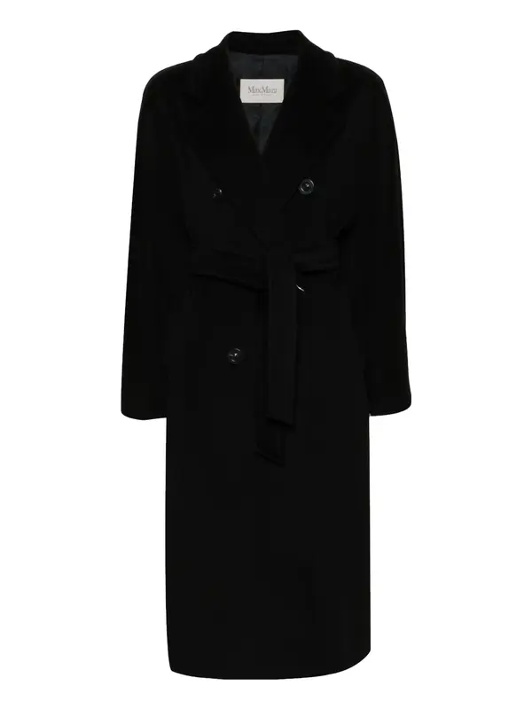 Max Mara Madame Belted Coat - Black