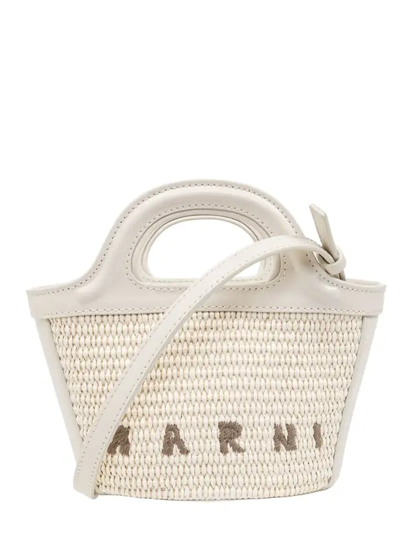 Marni Micro Tropicalia Tote Bag - White