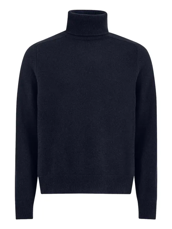 MAISON MARGIELA Roll-neck Wool Jumper - Blue