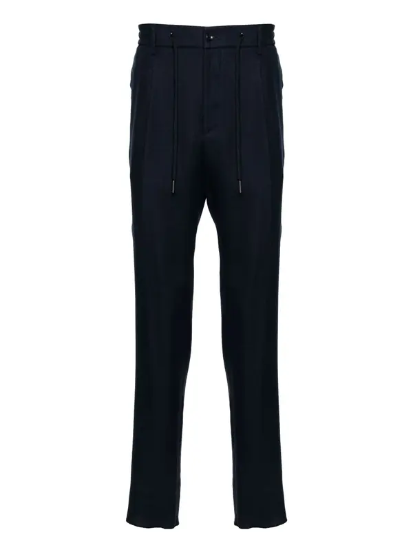 Tagliatore Newman Tapered Trousers - Blue