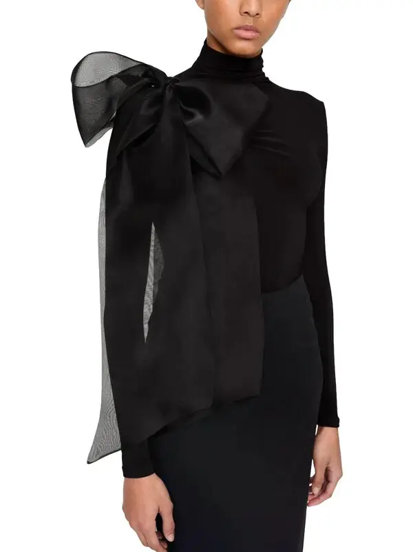 ATU BODY COUTURE Bow-detail Blouse - Black
