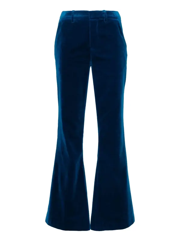 Zadig&Voltaire Flared Velvet Trousers - Blue