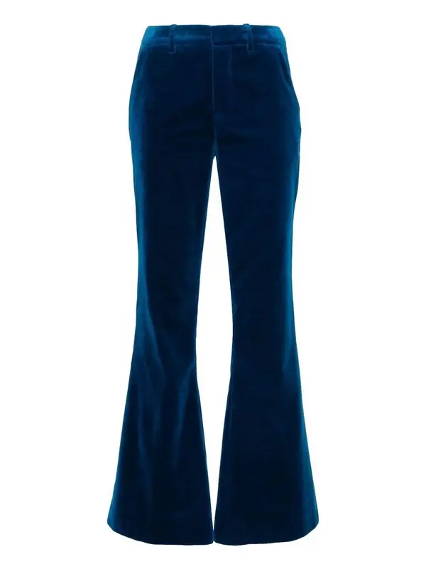 Zadig&Voltaire Flared Velvet Trousers - Blue