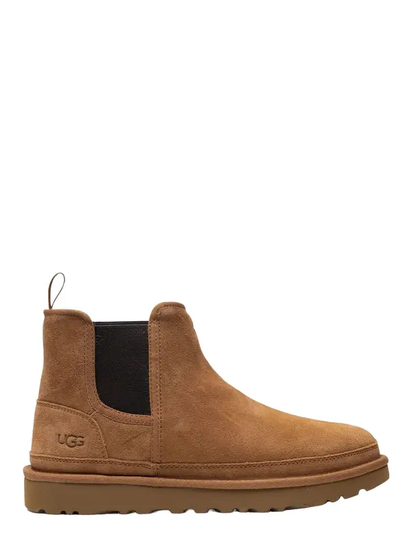 UGG Debossed-logo Shearling Ankle Boots - Brown