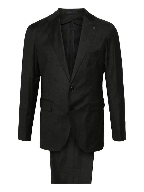 Tagliatore Notched-lapels Single-breasted Suit - Grey
