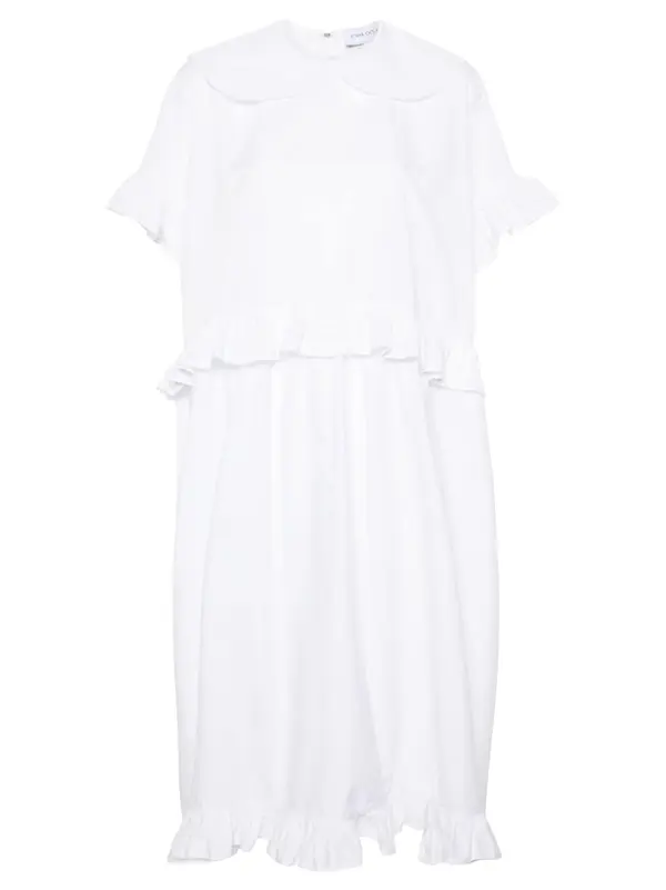 IOANA CIOLACU Dahlia Ruffled Dress - White