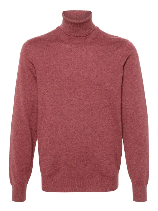 Brunello Cucinelli Roll-neck Cashmere Jumper - Red