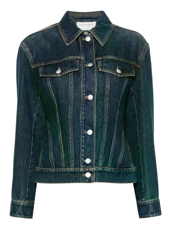 Alexander McQueen Denim Jacket - Blue