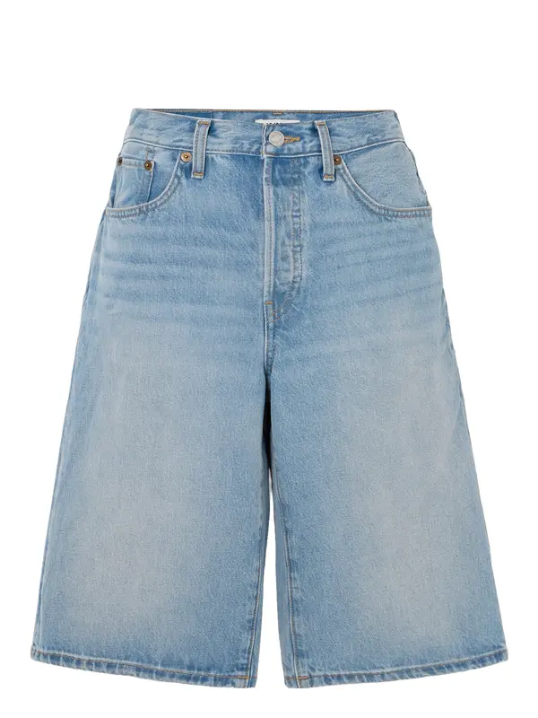 RE/DONE Skater Organic Denim Shorts - Blue