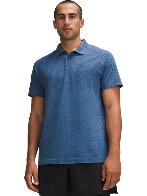 Lululemon Metal Vent Tech Polo Shirt - Night Sea/soft Denim