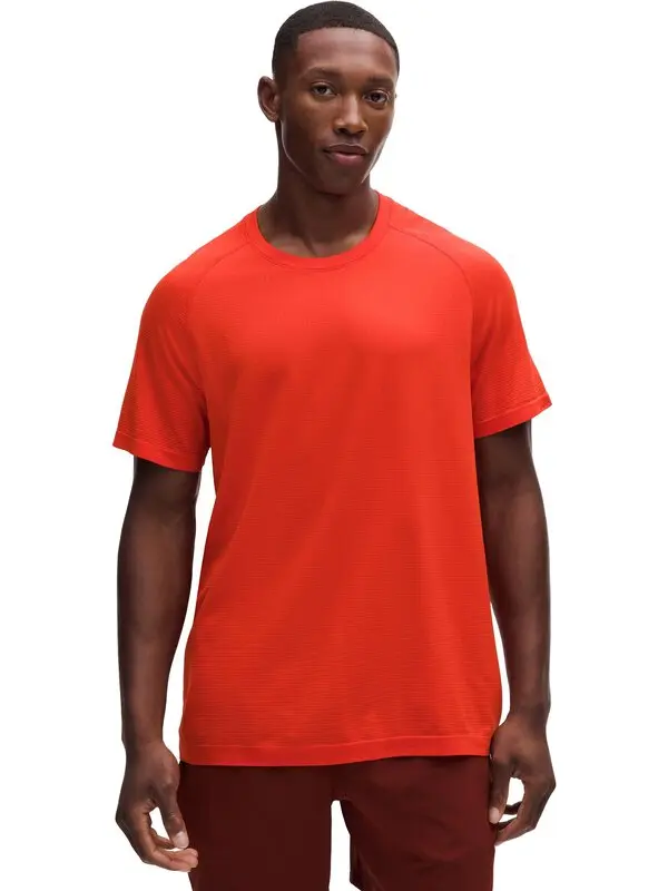 Lululemon Metal Vent Tech Short-sleeve Shirt - Cherry Ember/cherry Ember