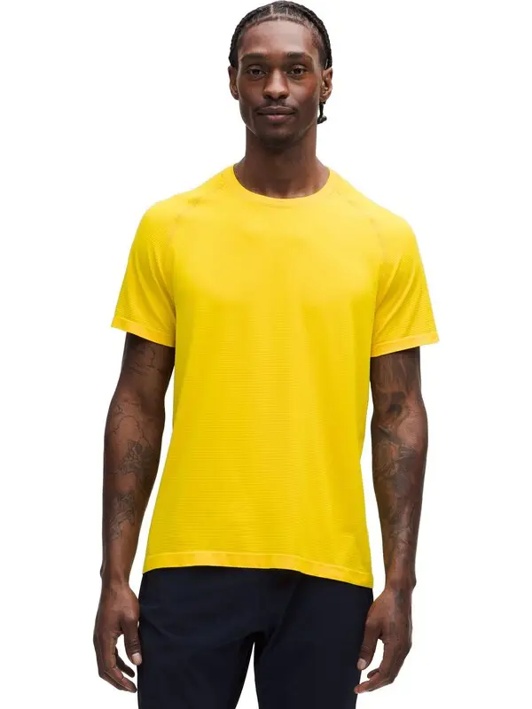 Lululemon Metal Vent Tech Short-sleeve Shirt - Maize Yellow/maize Yellow