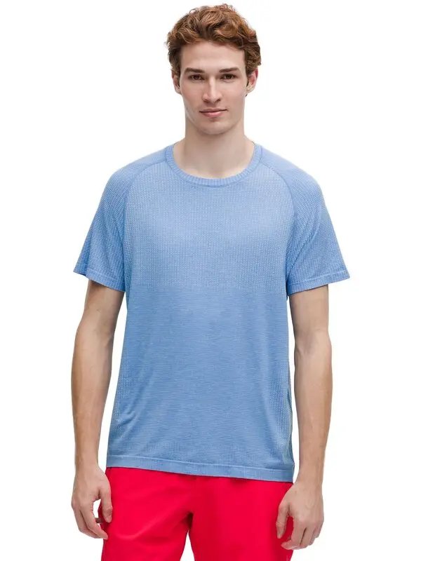 Lululemon Metal Vent Tech Short-sleeve Shirt - Starch Blue/pool Party