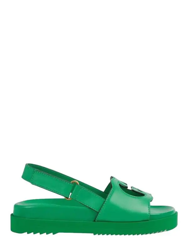 Gucci Gg Platform Sandal - Green