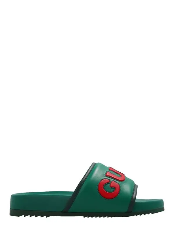 Gucci Logo Slide - Green